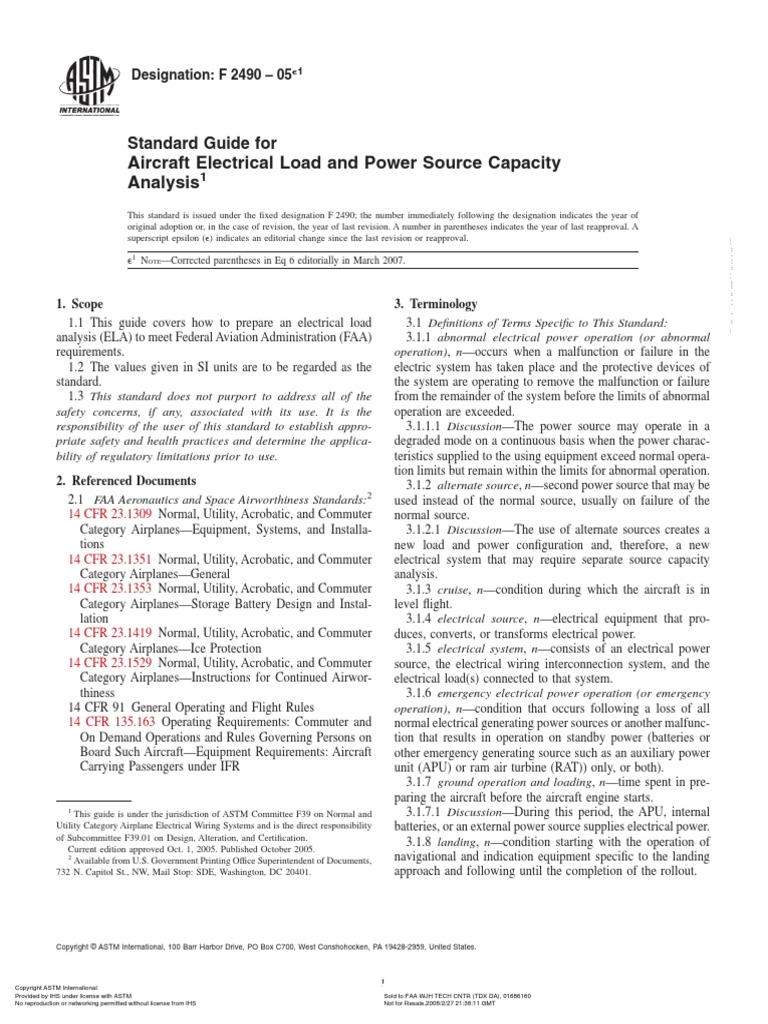 Astm F-2490-05 | PDF | Electric Power | Power Inverter