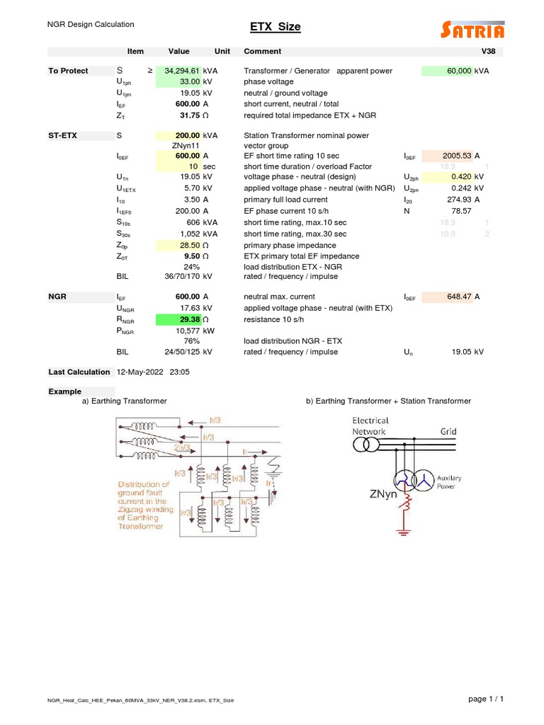 06 - Parameter - Q22060 - HEE - Pekan - 60MVA - 33kV - NER - V38.2 Opt2 - STETX - 600A | PDF ...
