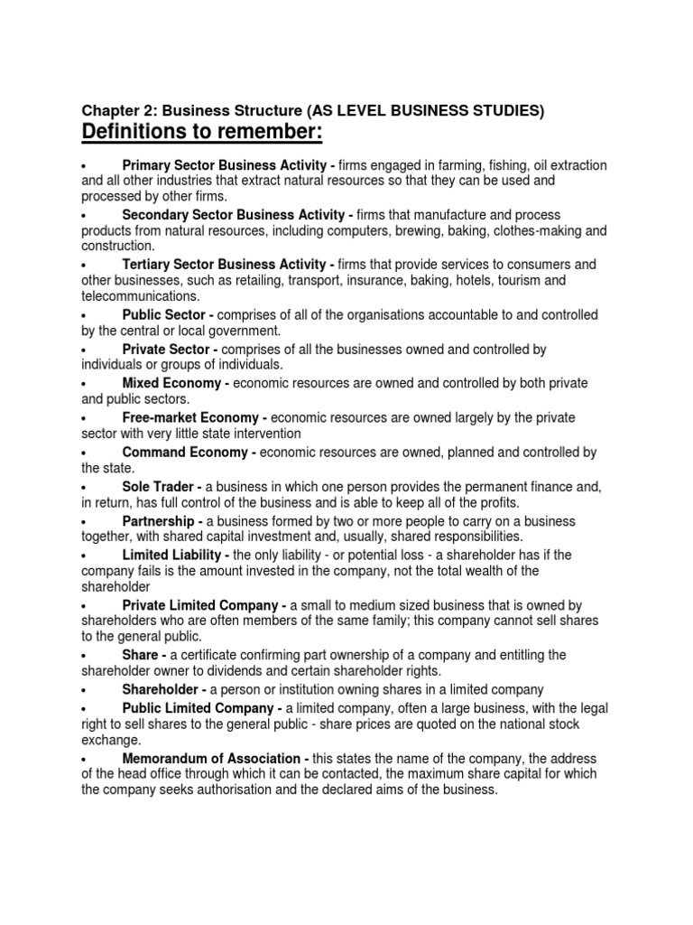Types of Business Structures Explained | PDF | Stocks | Business