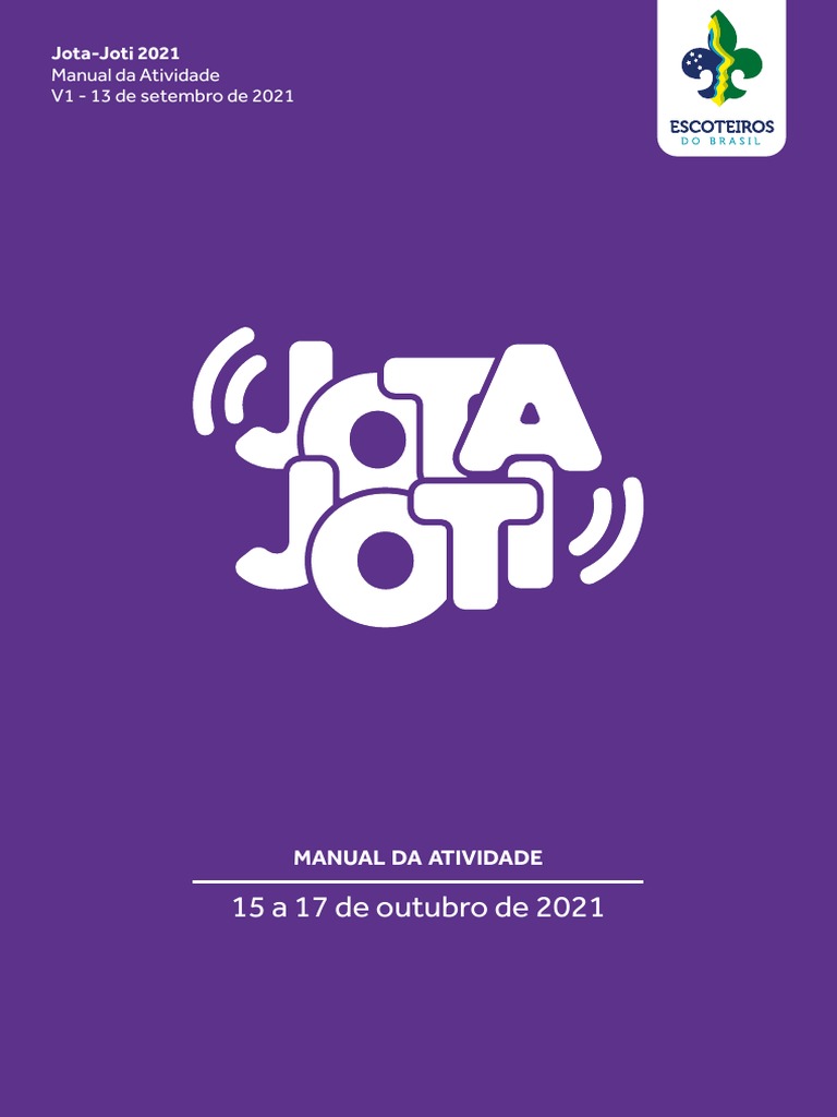 Manual Da Atividades JOTA JOTI 2021 | PDF | Internet | Informática