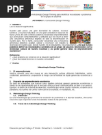 EPT 2° - DEA 1 - Ficha de Aprendizaje | PDF | Chocolate | Iniciativa empresarial