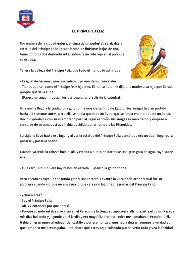 Leng Cuento El Principe Feliz | PDF