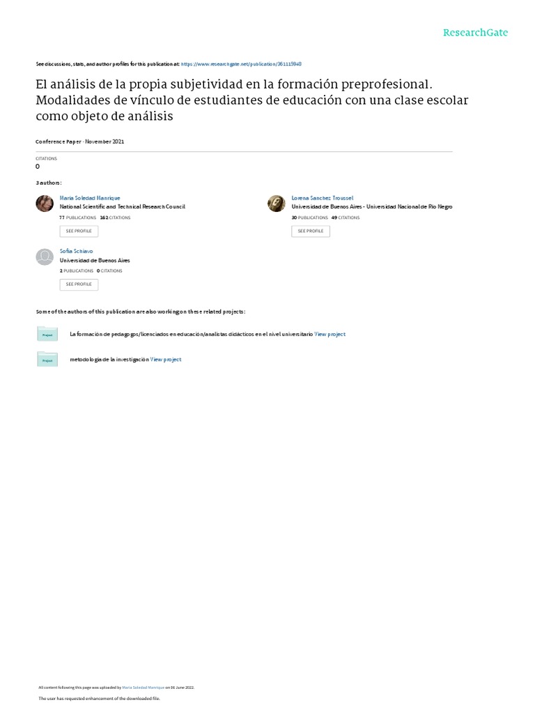 Sanchez Troussel Manriquey Schiavo | PDF | Método de enseñanza | Teoría