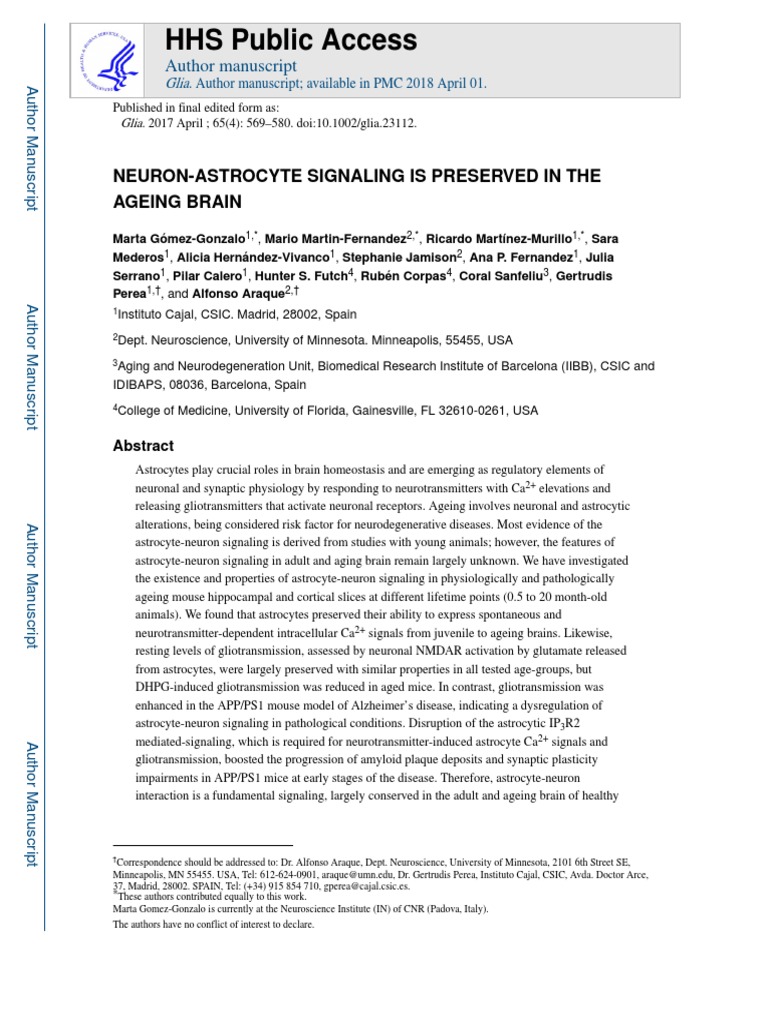 Nihms 841808 | PDF | Astrocyte | Amyloid Beta