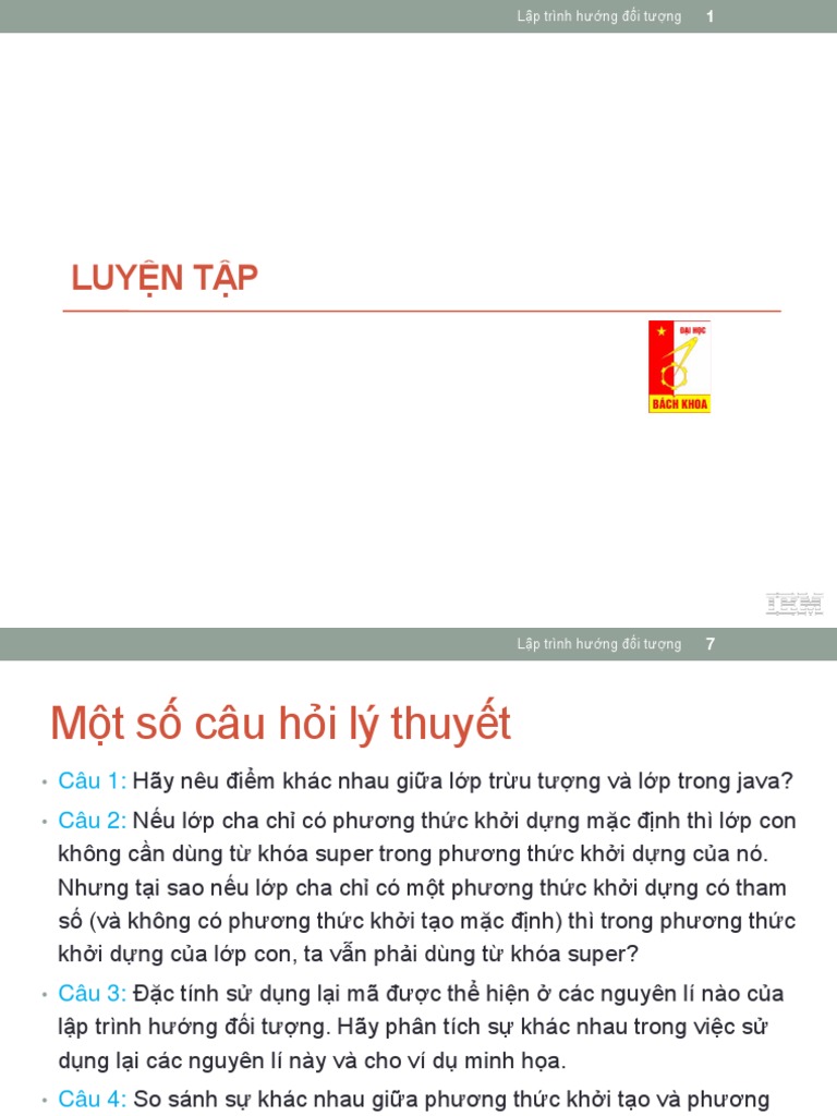 Bai Tap Tong Hop OOP | PDF