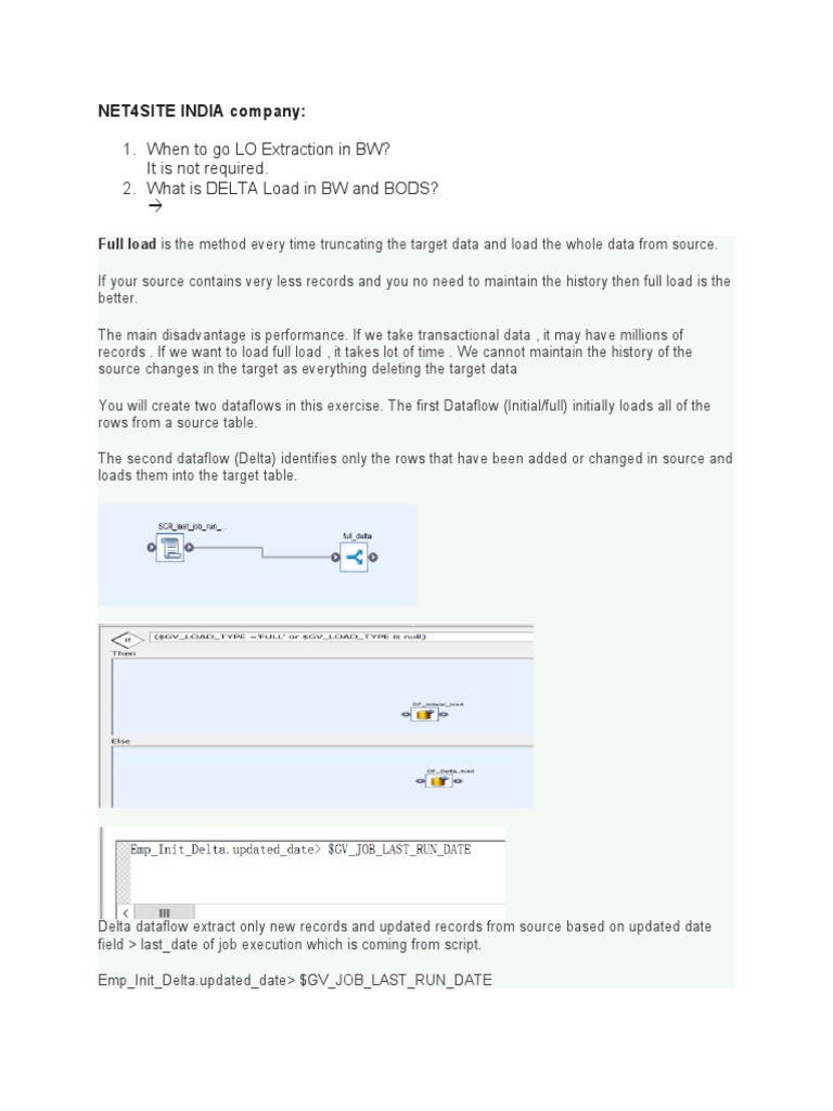 BODS Interview Questions | PDF | Databases | Database Index