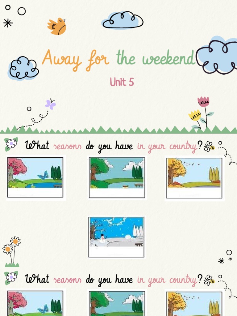 Unit 5. Away For The Weekend | PDF | Clothing | Softlines (Retail)