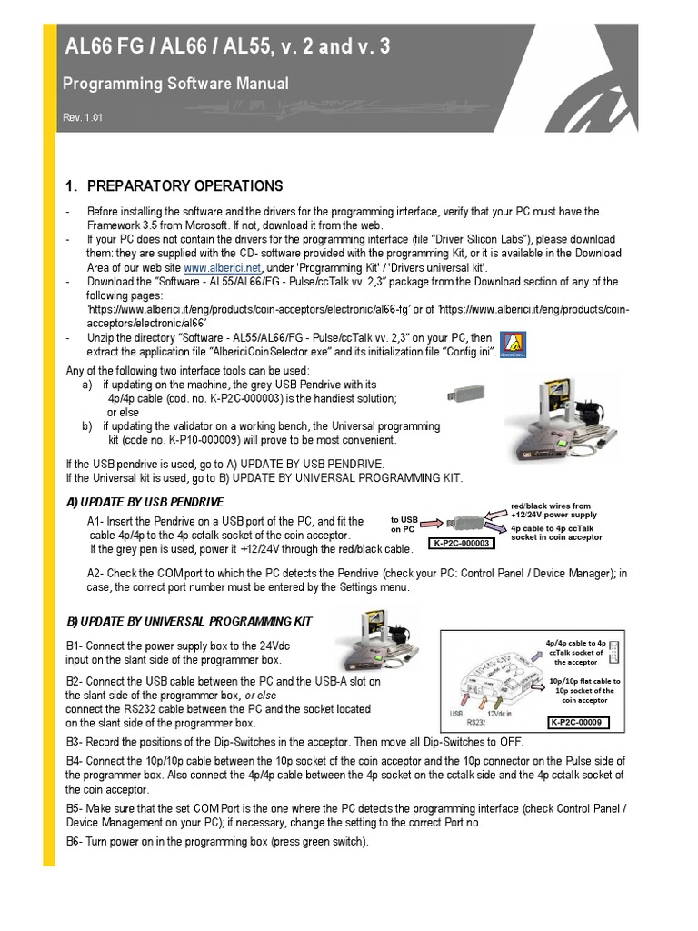 Manual ENG Programming AL66 Vv. 2 3 AL55 Vv. 2 3 AL66FG Vv. 2 3 | PDF ...