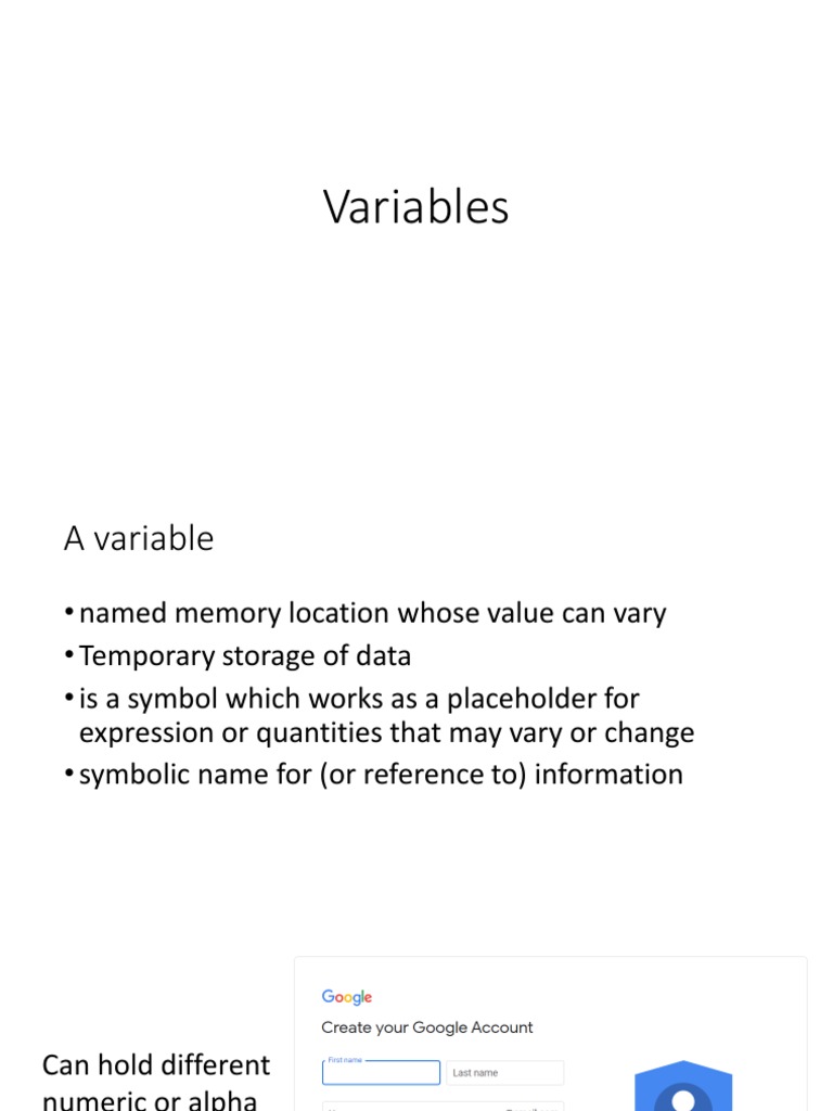 Variables PDF | PDF | Data Type | Integer (Computer Science) Variables PDF | PDF | Data Type | Integer (Computer Science)