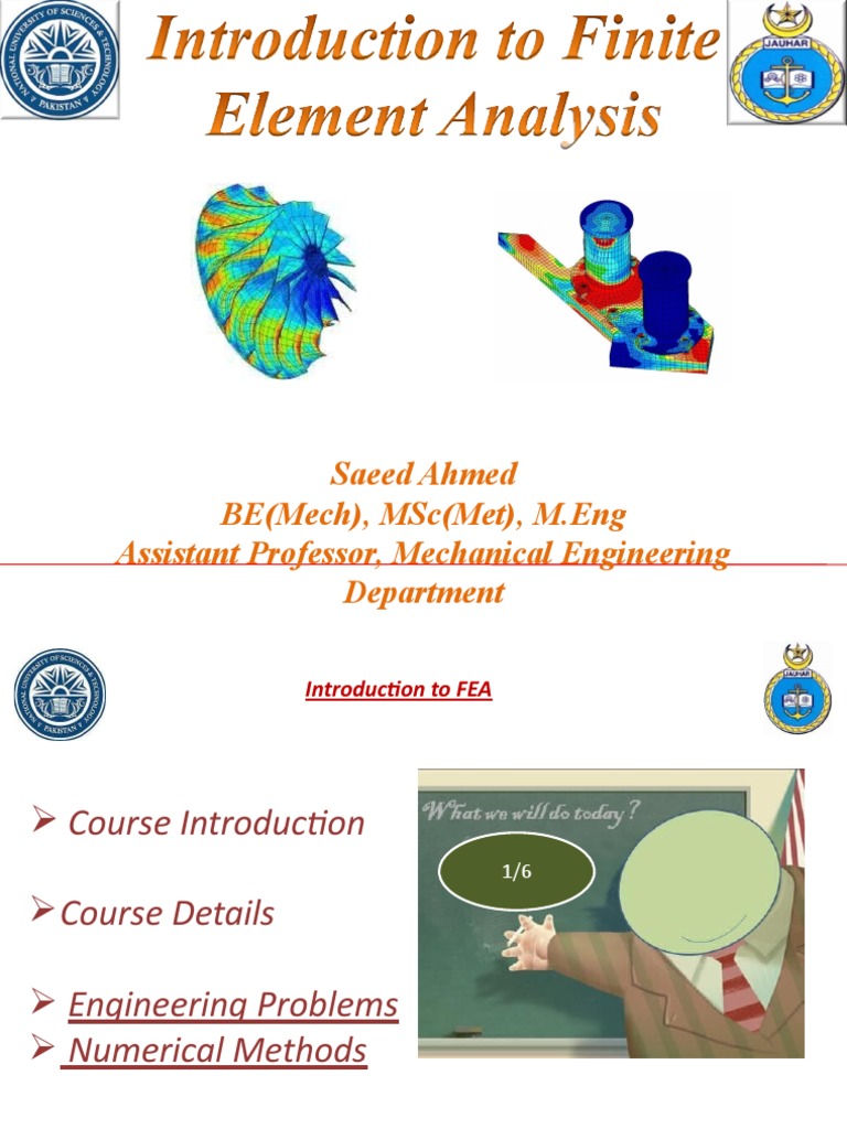 Introduction of FEA (Lecture 1 - 6) - 1 | PDF | Finite Element Method | Elasticity (Physics)