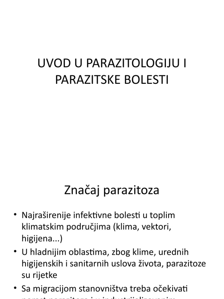 7 Uvod U Parazitologiju | PDF