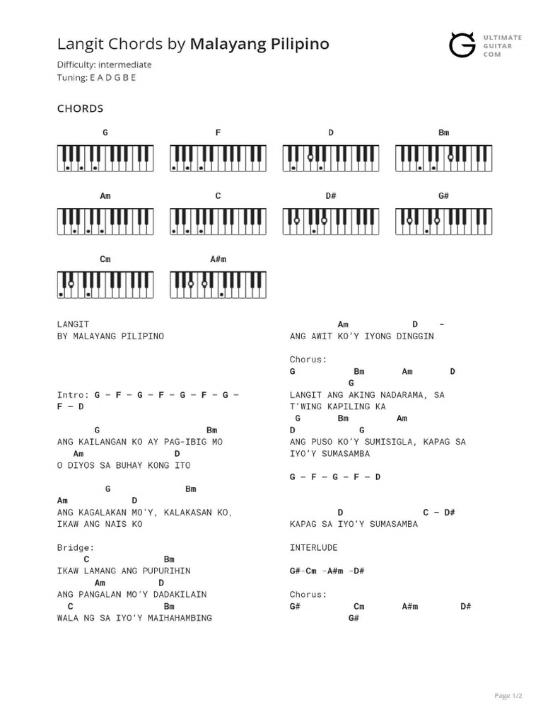 Langit Chords | PDF