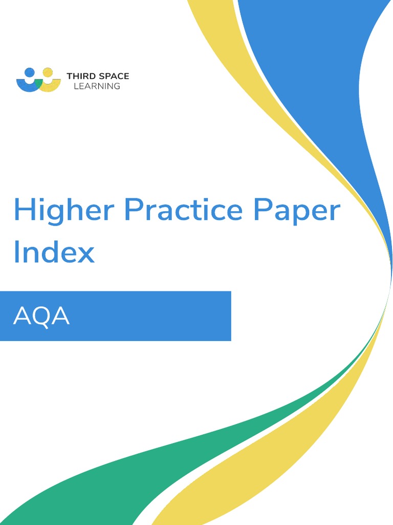 AQA GCSE Maths Higher Practice Papers | PDF | Quadratic Equation ...