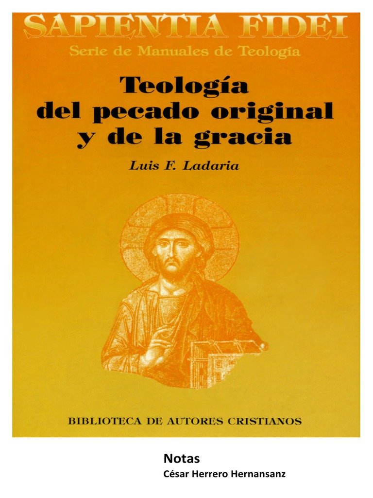 Libro Teología Del Pecado Original Y La Gracia Luis Ladaria Pdf