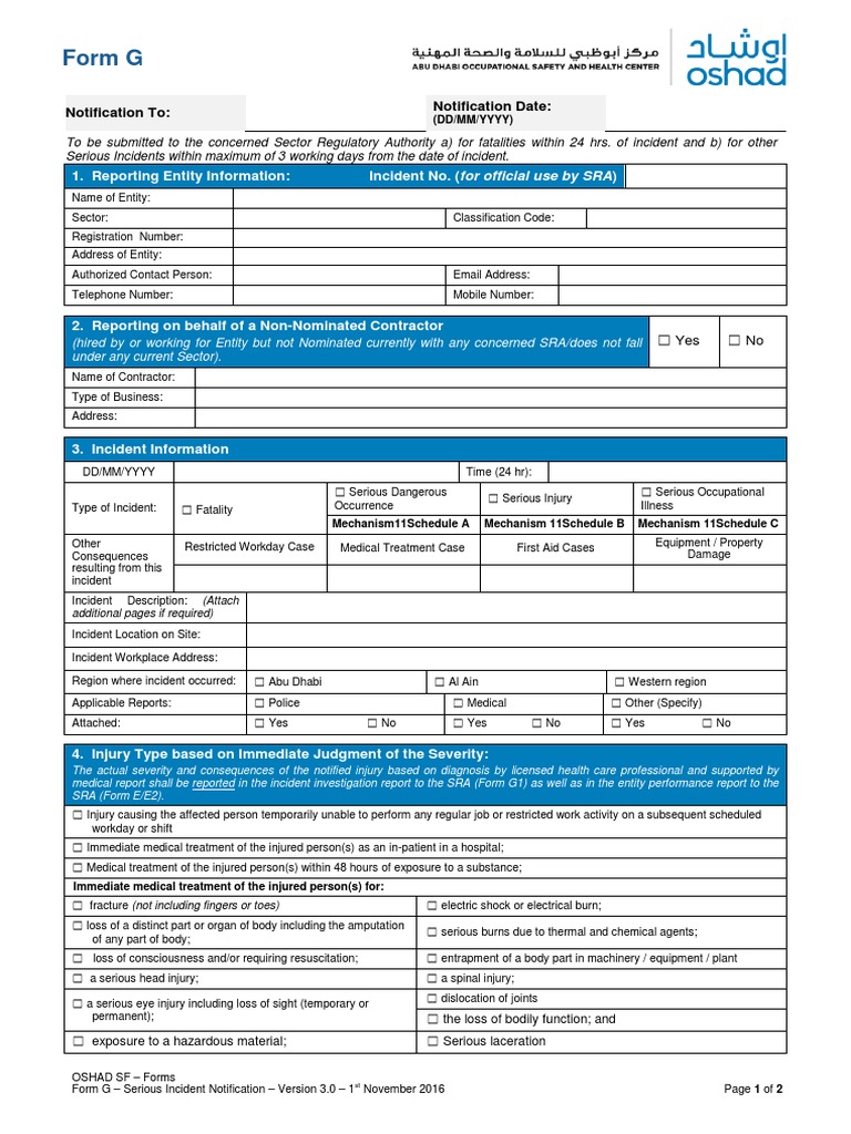 Form G | Download Free PDF | Burn | Health Care