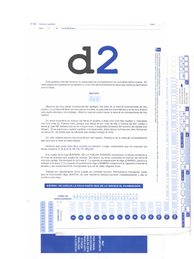 d2 Protocolo Color | PDF