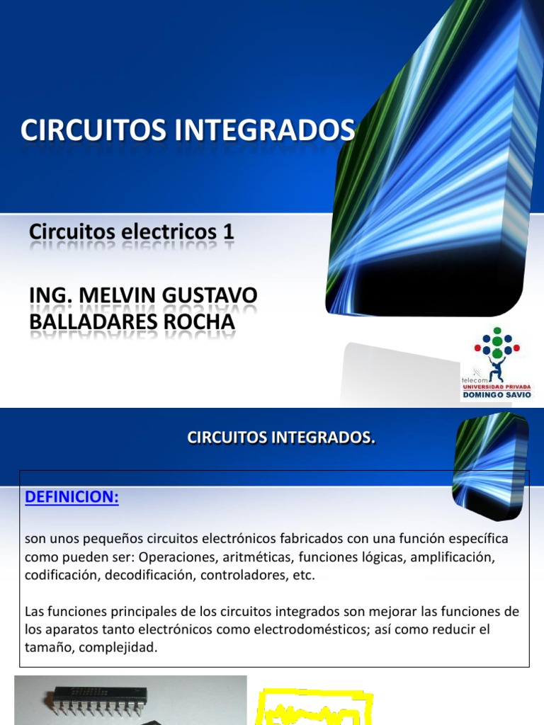 Funciones y Tipos de Circuitos Integrados | PDF | Circuito integrado ...