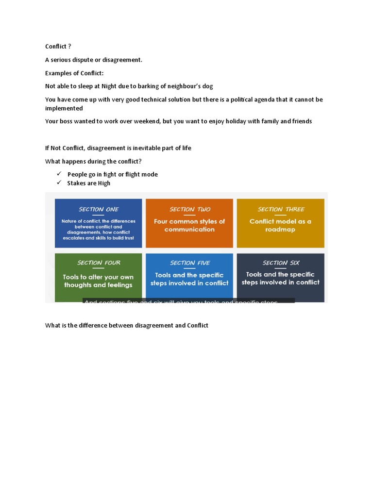 Conflict Management Pdf