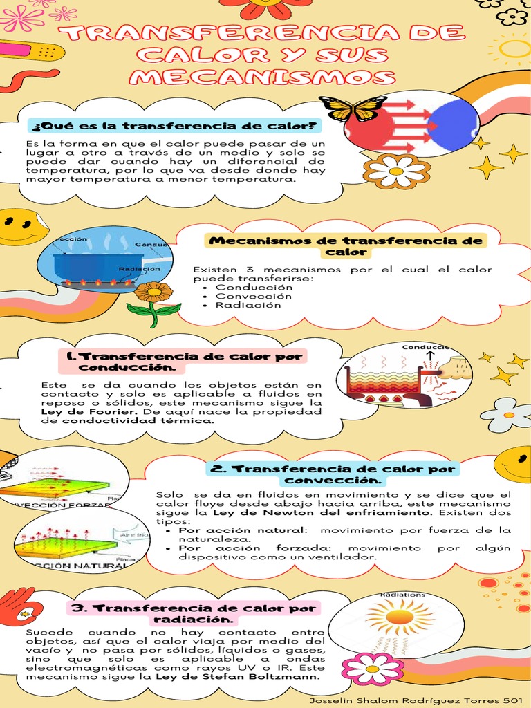 Infografia - Transferencia de Calor y Sus Mecanismos | PDF