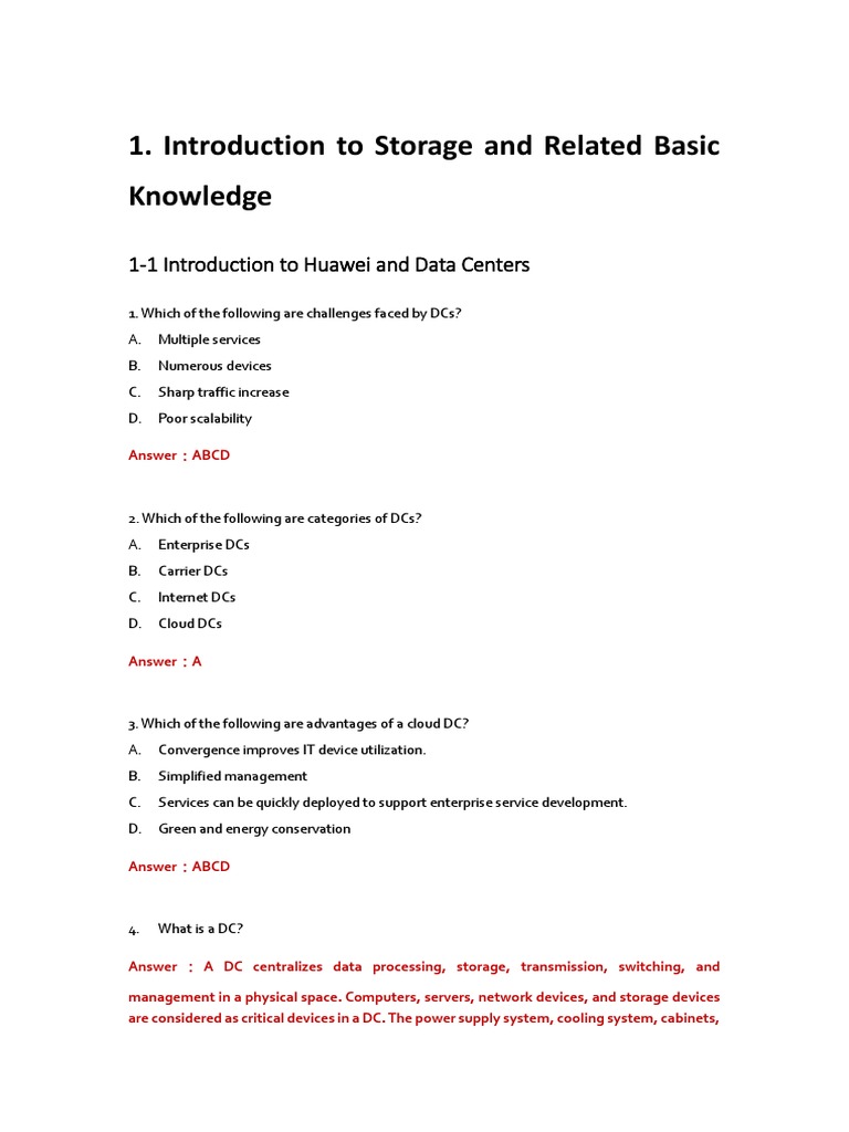 Training Material Q - A | PDF | Backup | Computer Data Storage
