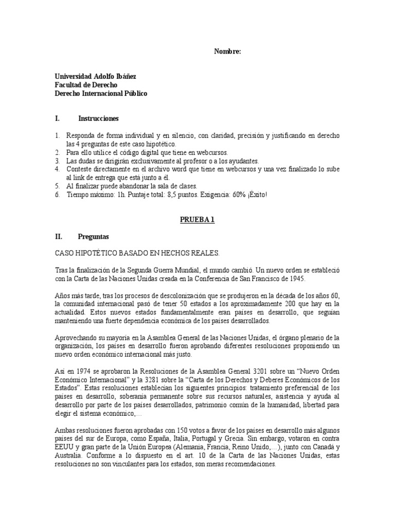 SIMULACRO Prueba 1 DIP 2022-2 | PDF | Los Estados Unidos | Naciones Unidas