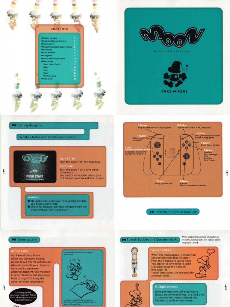 Moon - Manual For Nintendo Switch | PDF