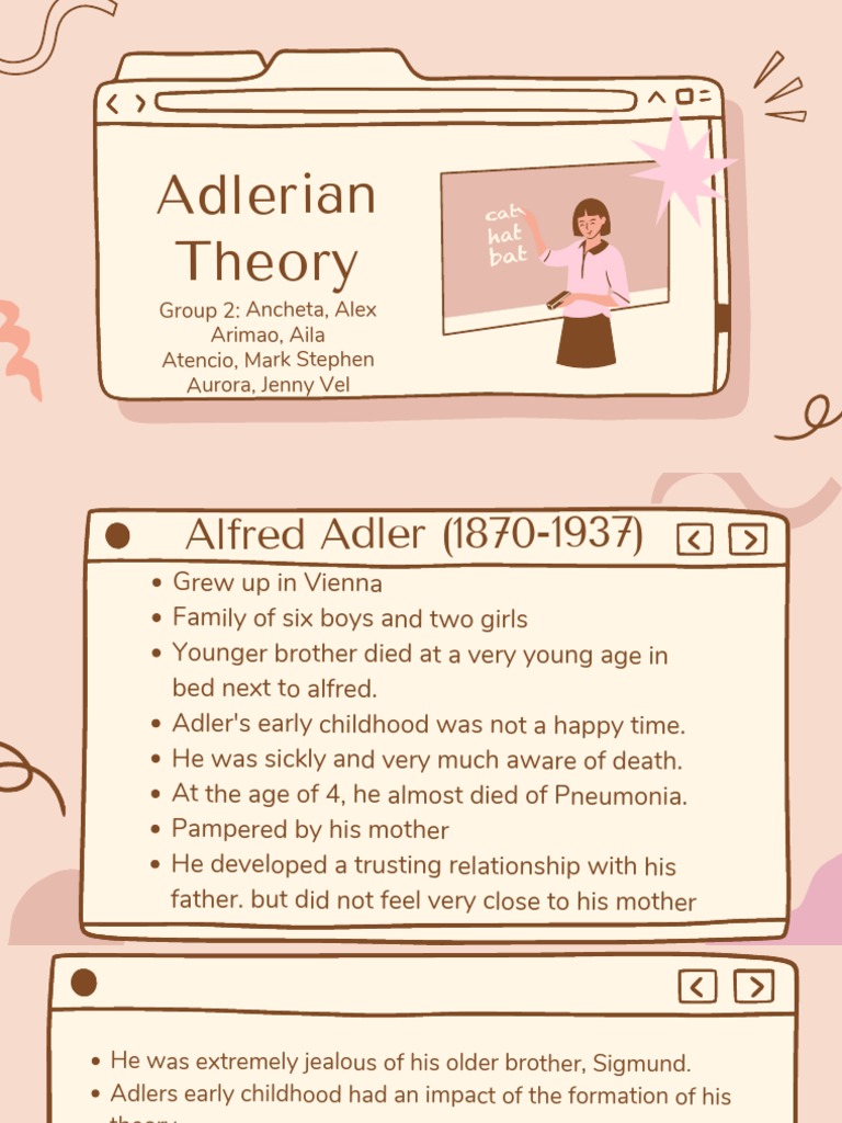 Adlerian Theory Powerpoint | PDF | Psychotherapy | Psychology