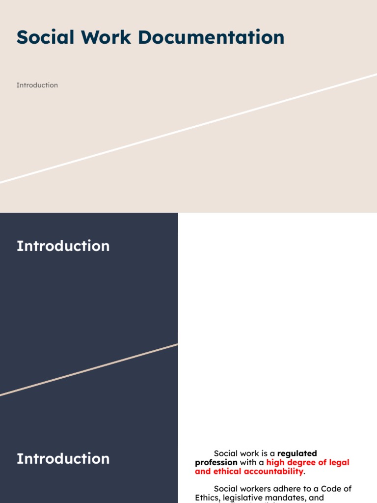 Social-Work-Documentation-_Week-1 | PDF | Social Work | Outsourcing