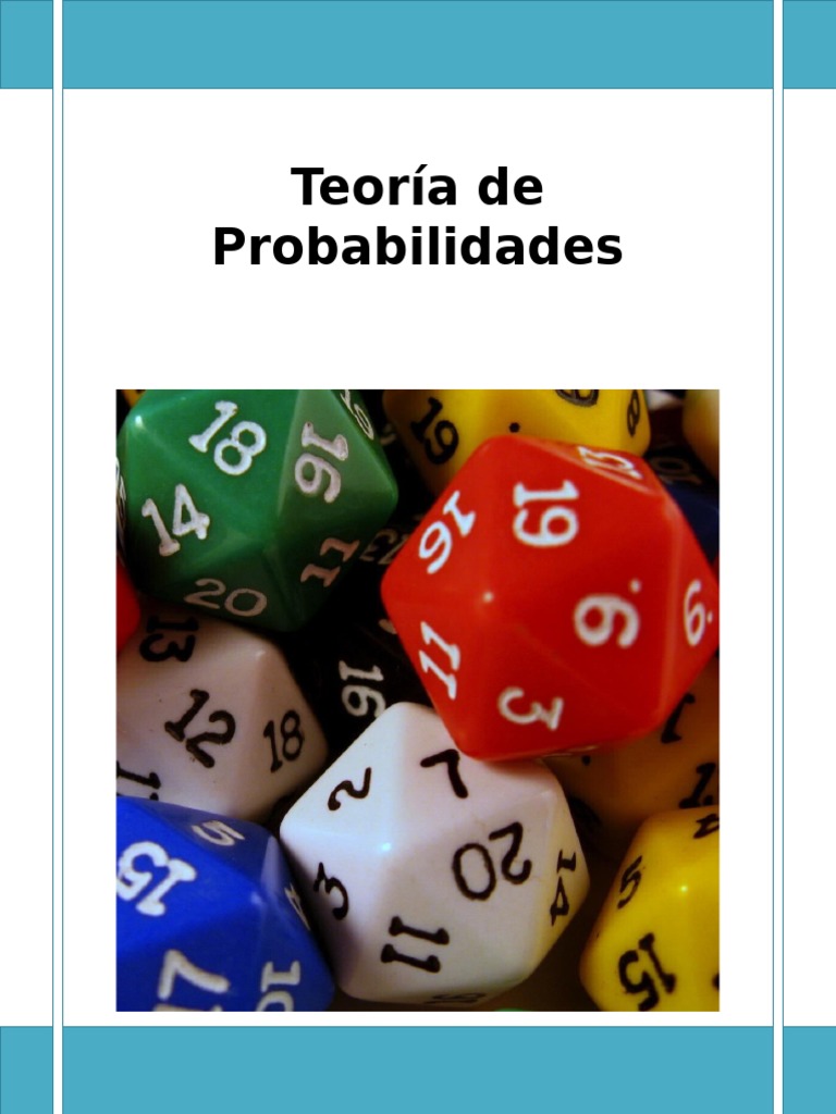 TEORIA Teoria de Probabilidades | PDF | Probabilidad | Teoría de probabilidad