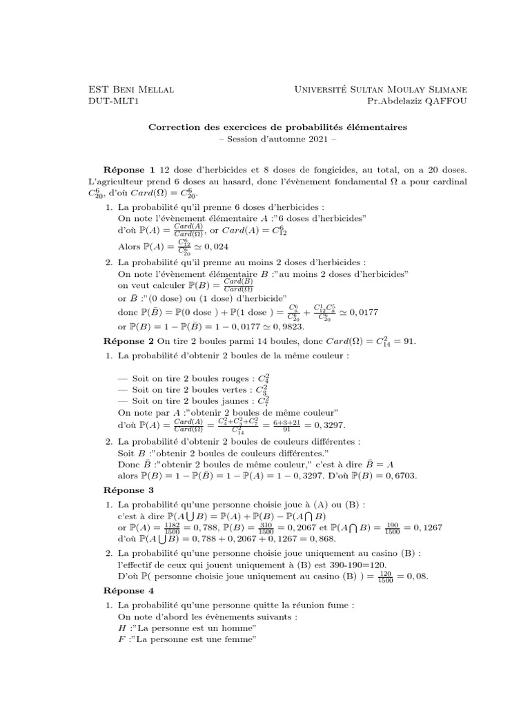 1 Correction TD1-1 | PDF