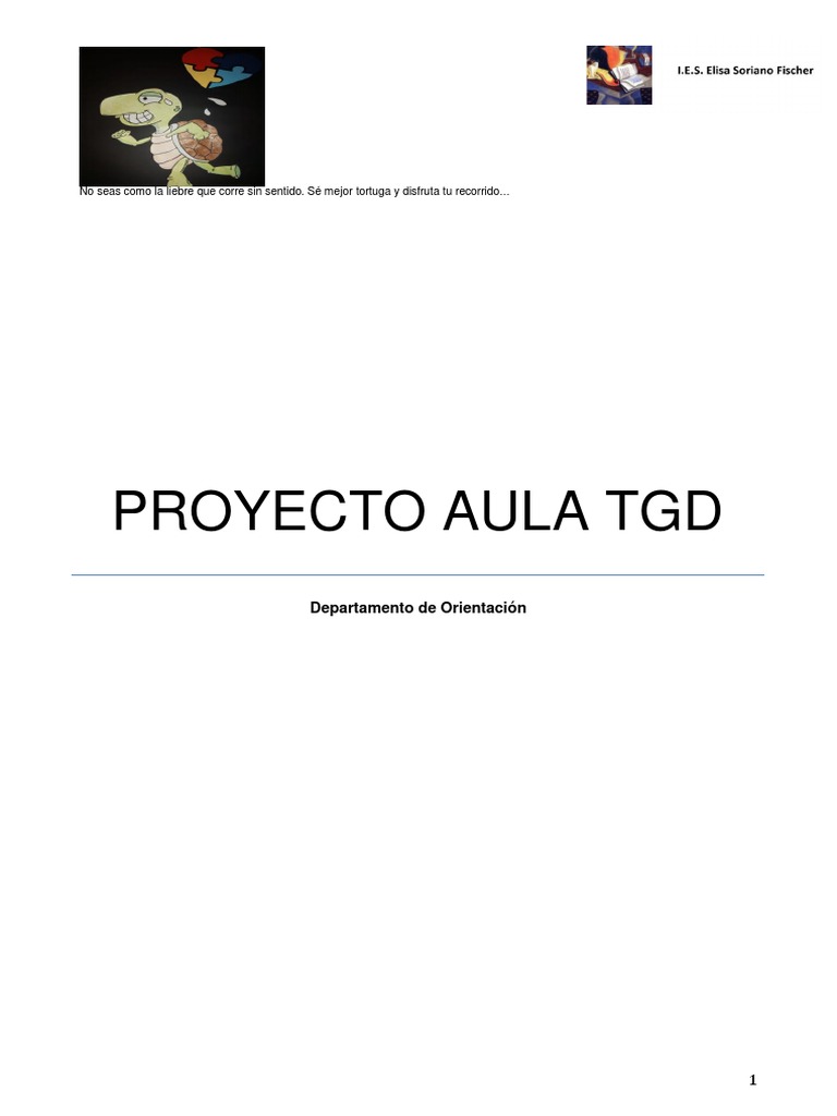 Proyecto Aula TGD 2019 2020 | PDF | Salón de clases | Maestros