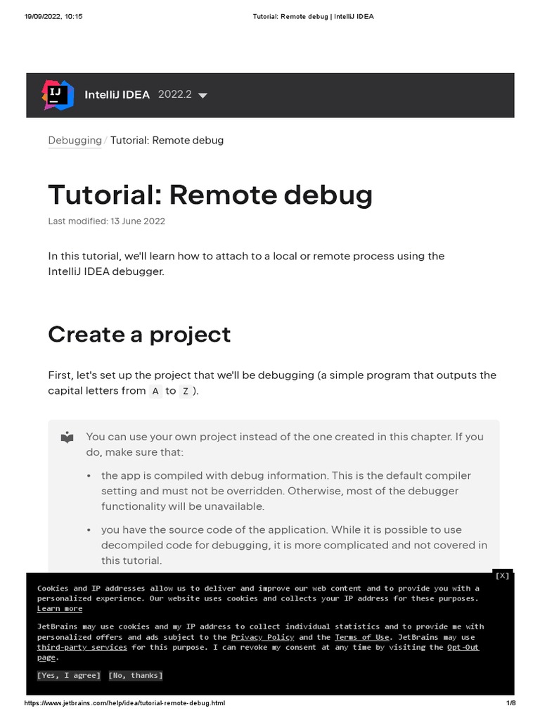 Tutorial - Remote Debug - IntelliJ IDEA | PDF | Http Cookie | World Wide Web