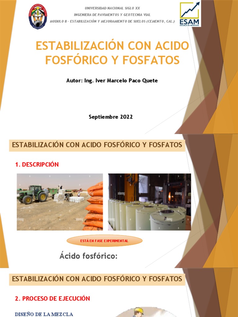 Estabilizacion Con Acido Fosfórico y Fosfatos | PDF | Cemento | Arcilla Estabilizacion Con Acido Fosfórico y Fosfatos | PDF | Cemento | Arcilla