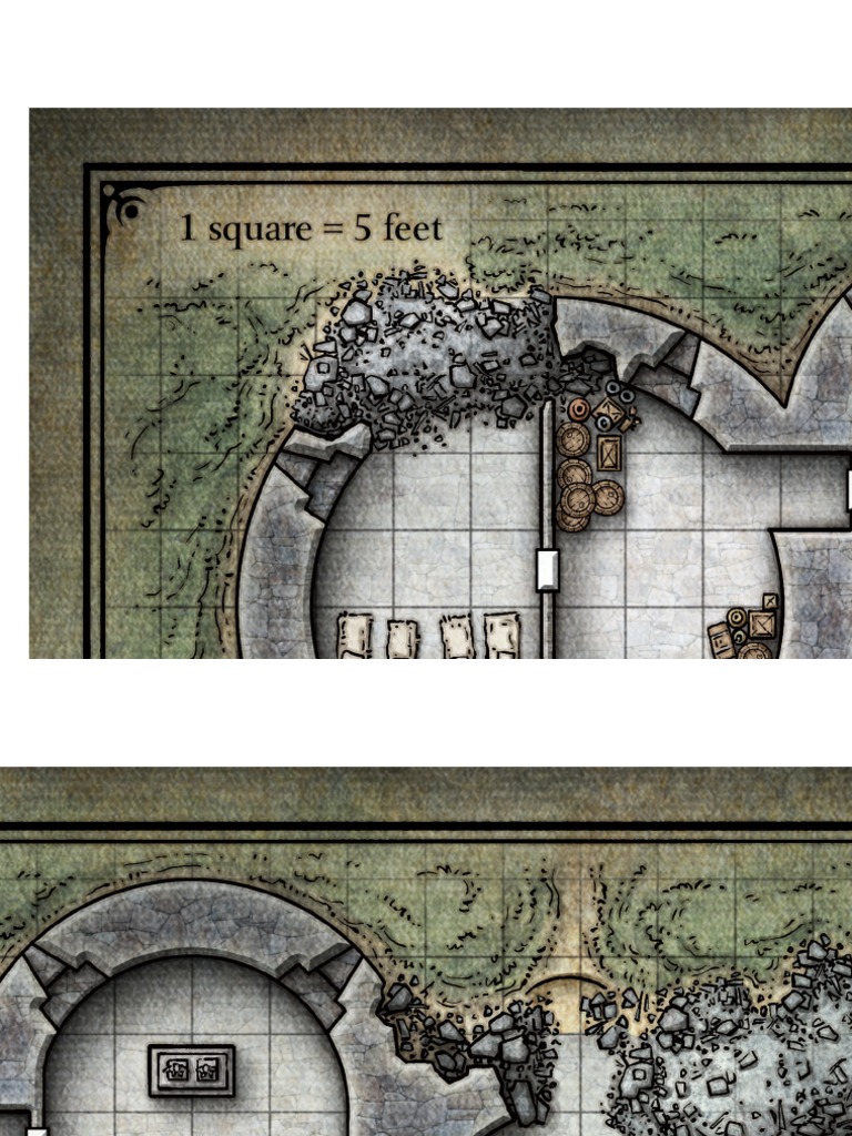 Cragmaw Castle Battle Map Poster Print | PDF
