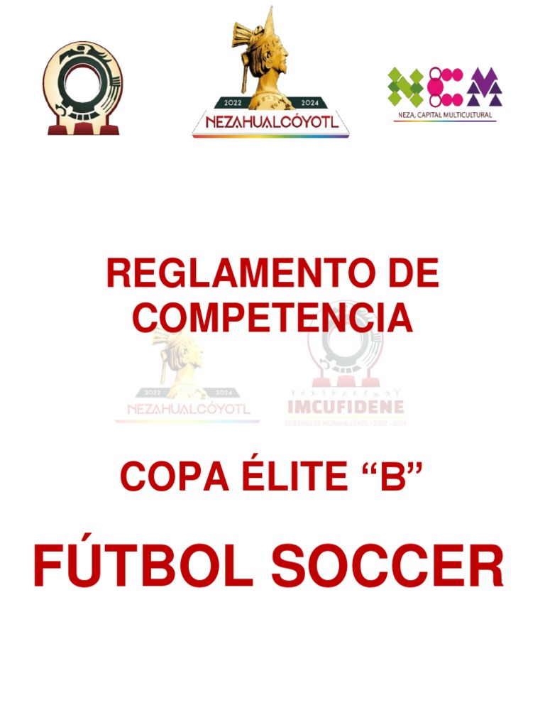 Reglamento Interno de Fútbol Copa Elite B | PDF | Árbitro | Reglas y ...
