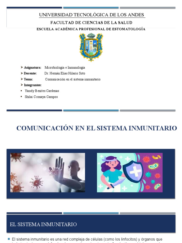 Comunicacion Del Sistema Inmunitario | PDF | Sistema inmune | Linfocitos