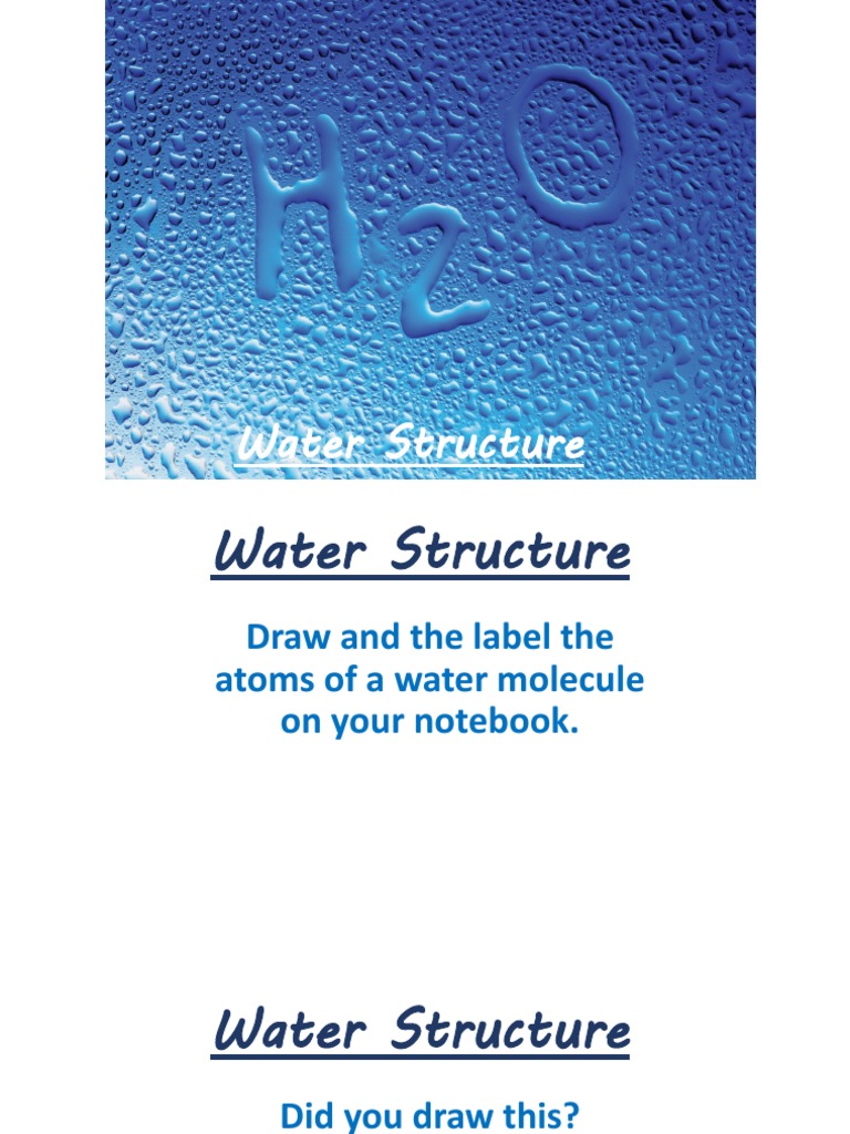 water IB | PDF | Water | Chemical Bond