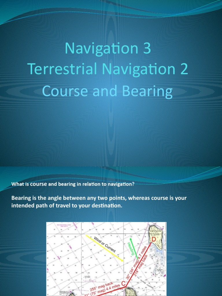 Course and Bearing | PDF | Compass | Navigation