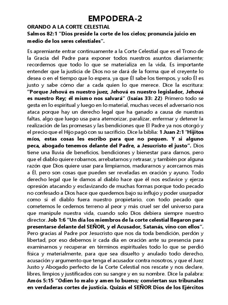 Corte Celestial | PDF | Pecado | Oración