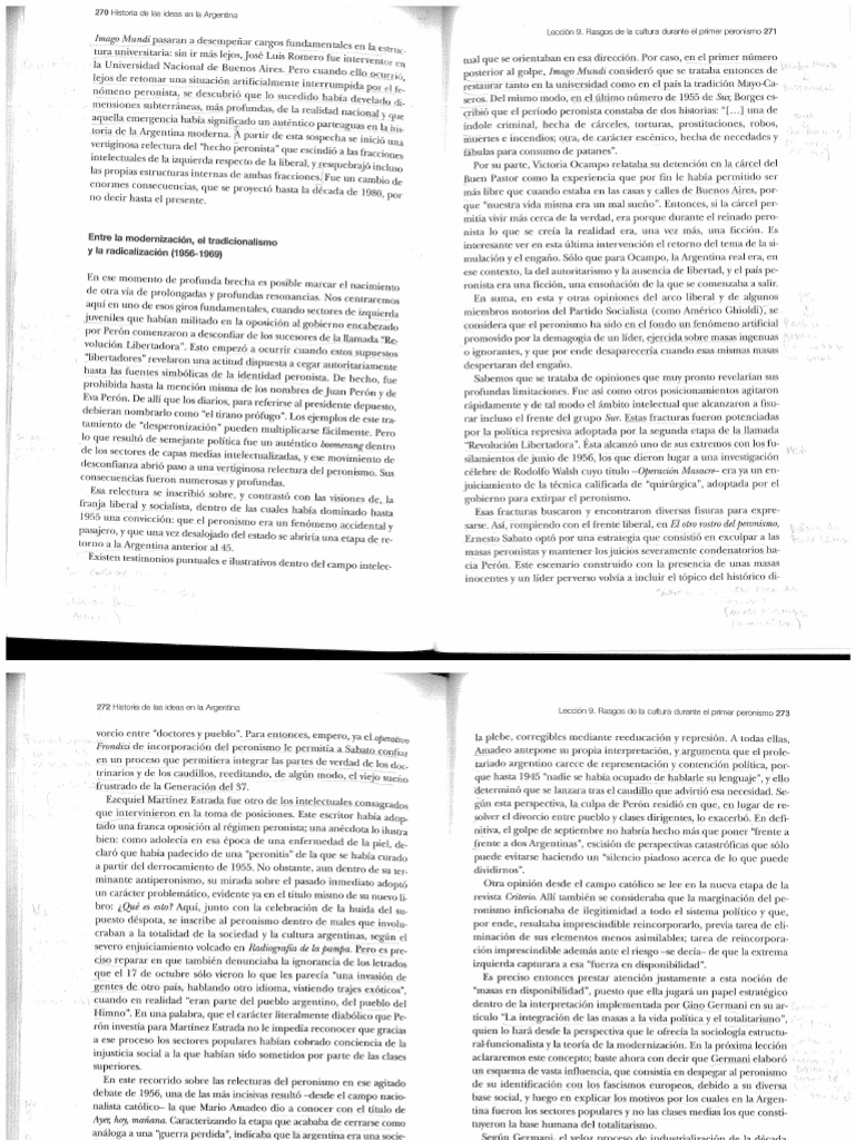 Terán, Oscar. Historia de Las Ideas en La Argentina... 270-280 | PDF