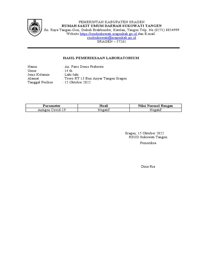 Template Antigen | PDF