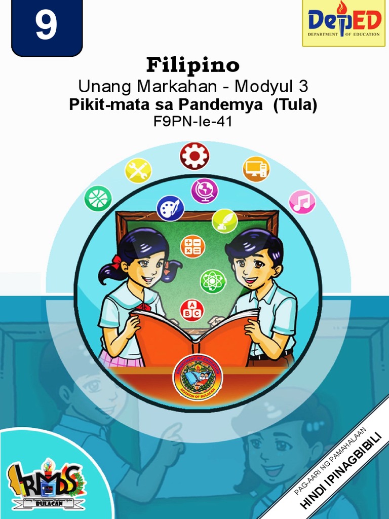 Filipino 9 Jhs San Pedro Nhs Modyul 3 Pikit Mata Sa Pandemya Tula ...