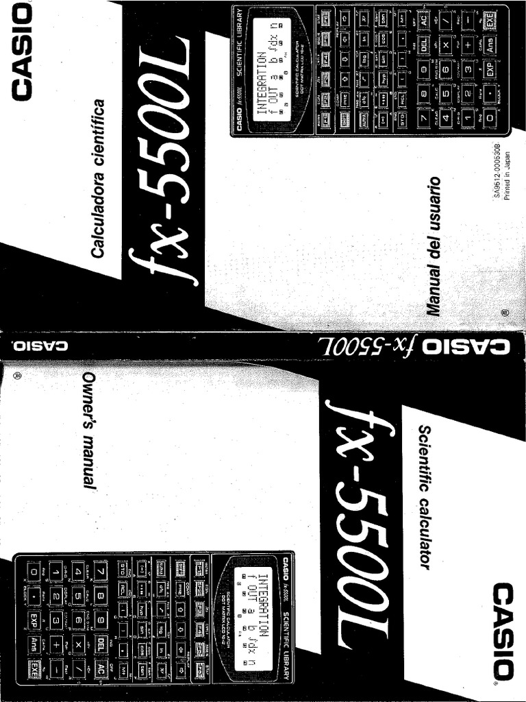 CASIO fx-5500L (Español) | PDF