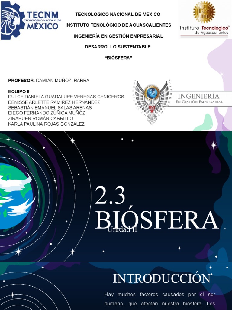 2.3 Biosfera | PDF | Tierra | Vida