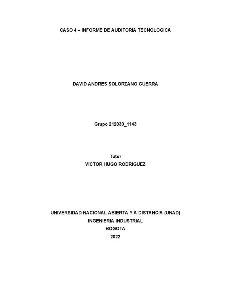 Auditoría Tecnológica de J. Allard | PDF | Innovación | Análisis FODA