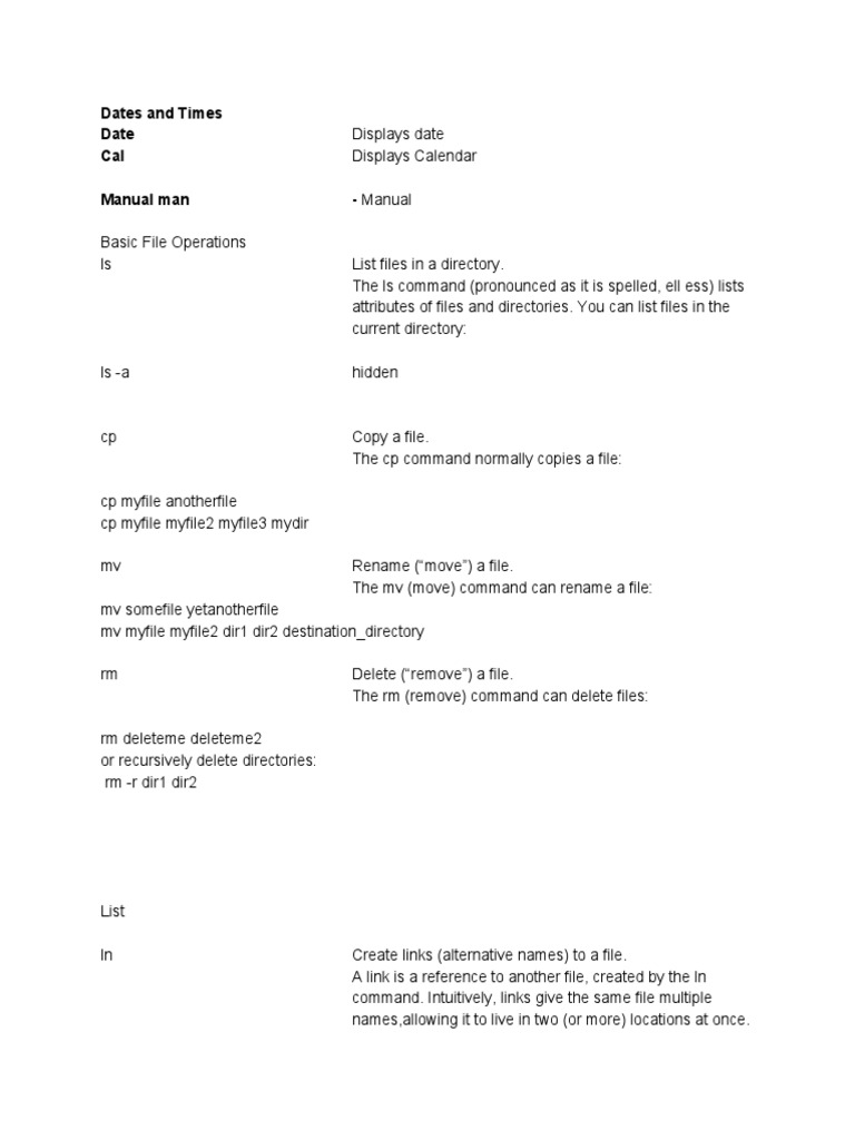 Linux Commands | PDF | Zip (File Format) | Computer File