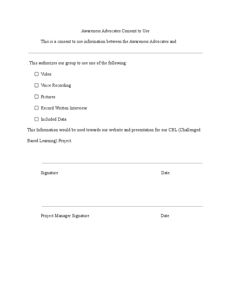 Consent Contract | PDF