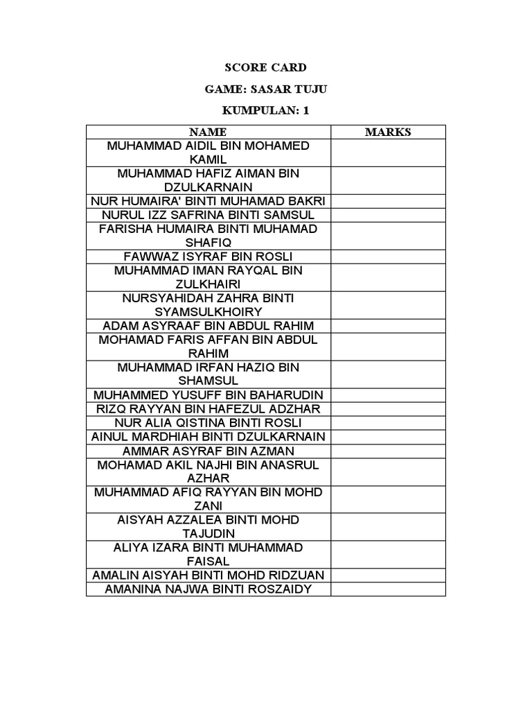 Sasar Tuju | PDF