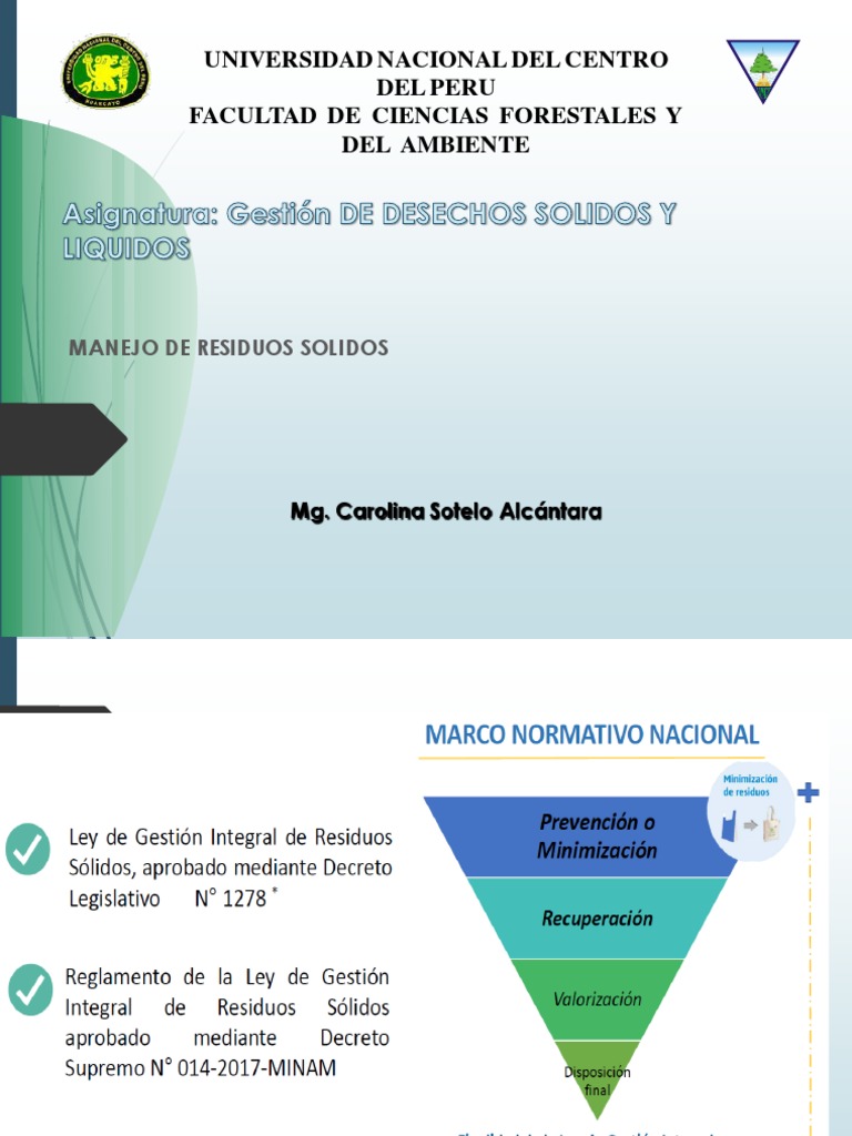 Manejo de Los Residuos Solidos | PDF | Residuos | Vertedero