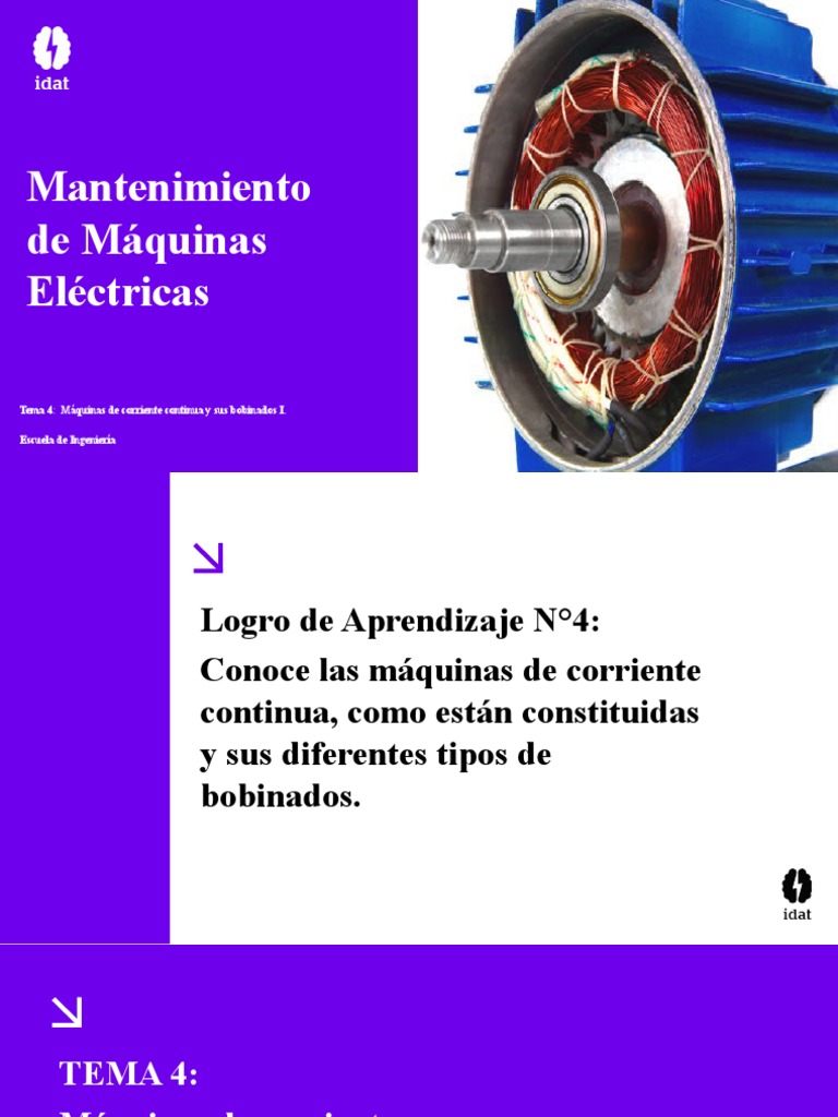 Tema 4 - Mantenimiento de Máquinas Eléctricas | Descargar gratis PDF | Inductor | Generador ...